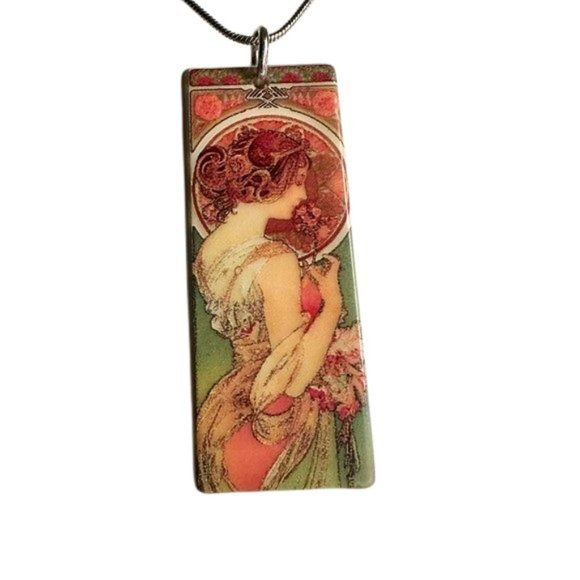Jewelry | Victorian Lady Charm Necklace | Poshmark